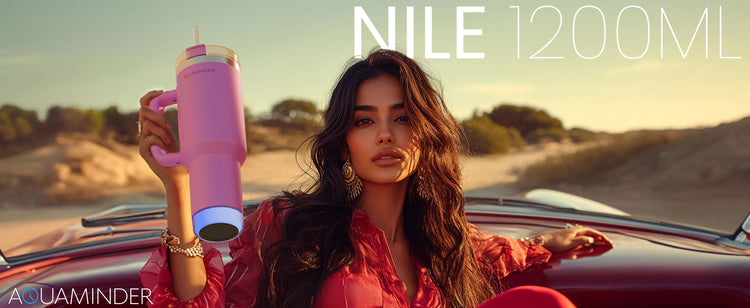 Nile Go+ Smart Tumbler with Sipper Cap Leak Proof 800ml with App Conne ...